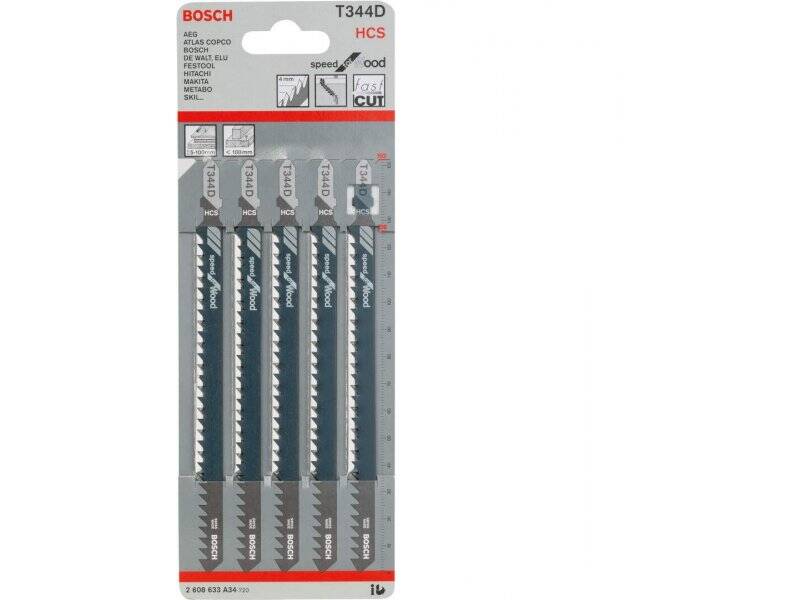 BOSCH LIST UBODNE TESTERE SPEED FOR WOOD T 344 D 152 X 4 MM(2608633A34)
