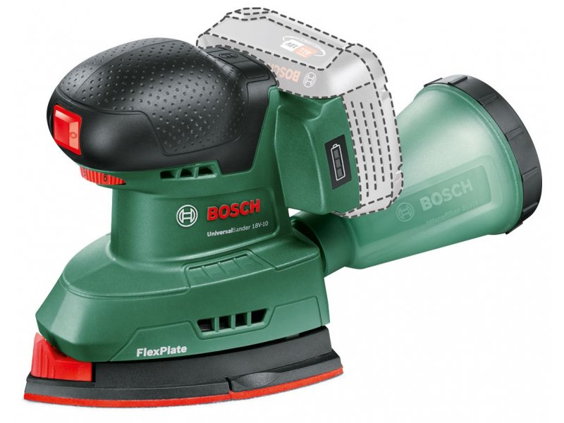 BOSCH UNIVERSALSANDER AKUMULATORSKA BRUSILICA 18V-10 SOLO, 06033E3100