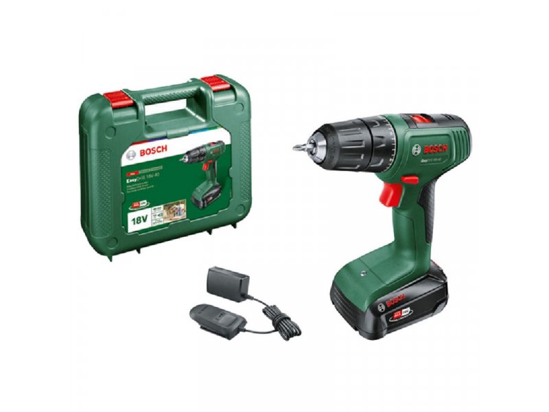 BOSCH AKUMULATORSKA BUŠILICA ODVRTAČ 2AH EASY DRILL 18V-40 06039D8004