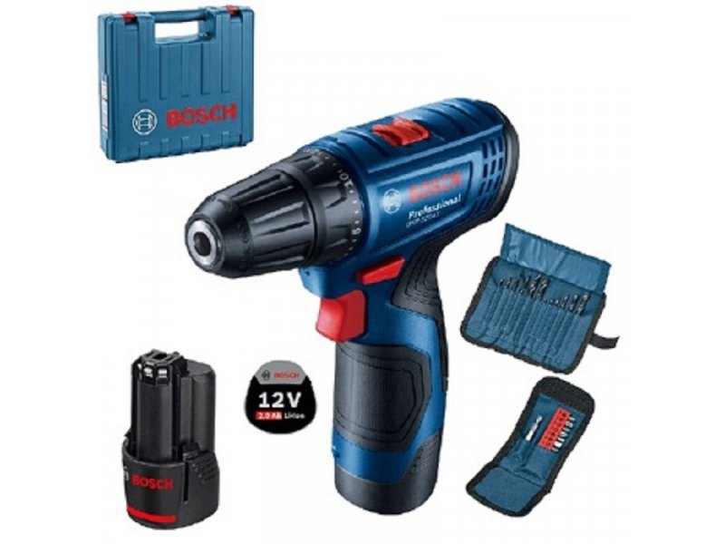 BOSCH PLAVI ALAT GSR 120 LI 2X2AH + SET 1/23