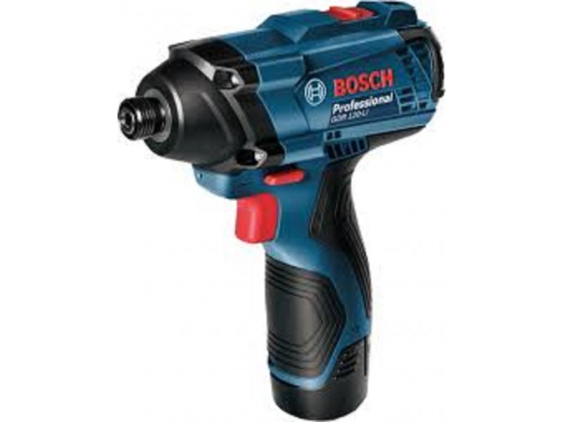 BOSCH PLAVI ALAT AKUMULATORSKI UDARNI ODVRTAČ BOSCH GDR 120-LI 2×1,5AH 12V
