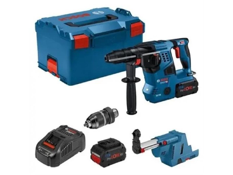 BOSCH AKUMULATORSKA HAMER BUŠILICA GBH 18V-28CF + 2X PROCORE 8 AH + PUNJAČ, 0611921003
