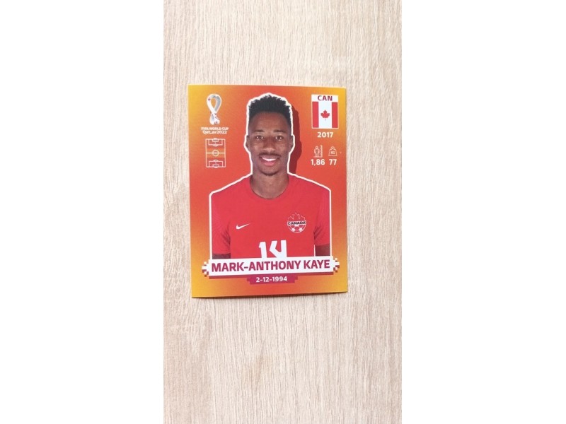 World cup Qatar 2022 Panini broj CAN 14