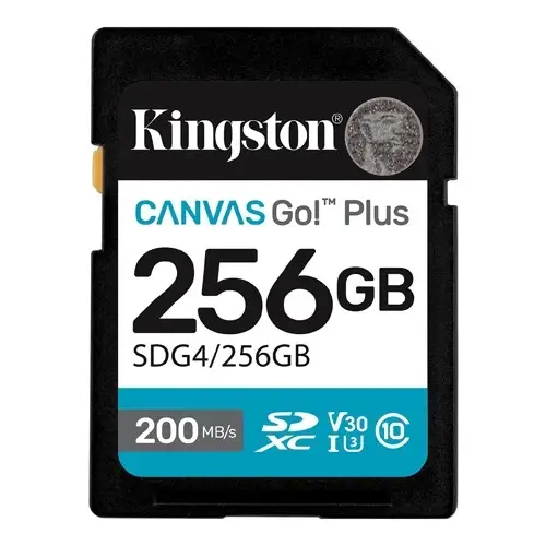 MICRO SD CARD 256GB KINGSTON SDG4/256GB CLASS 10 200MBS/160MBS