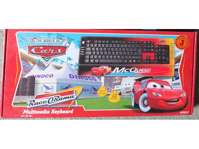 Disney tastatura world of car DST-KB881