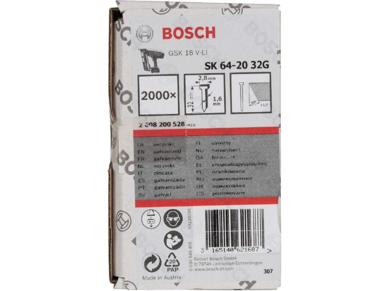 BOSCH RAVNI EKSER SA UPUŠTENOM GLAVOM SK64 2608200528