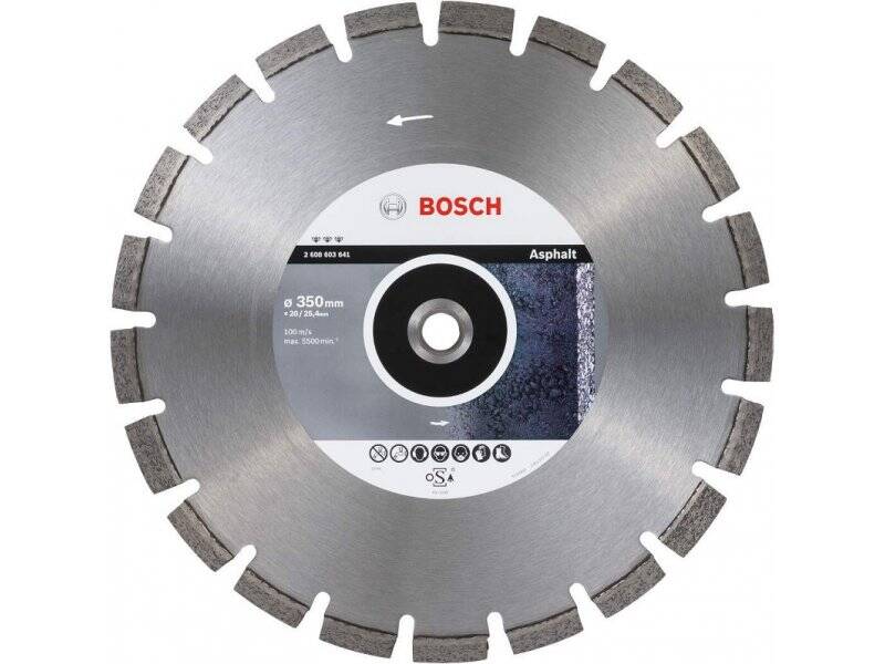 BOSCH DIJAMANTSKA REZNA PLOČA BEST FOR ASPHALT 350 X 20/25,40 X 3,2 X 12 MM 2608603641