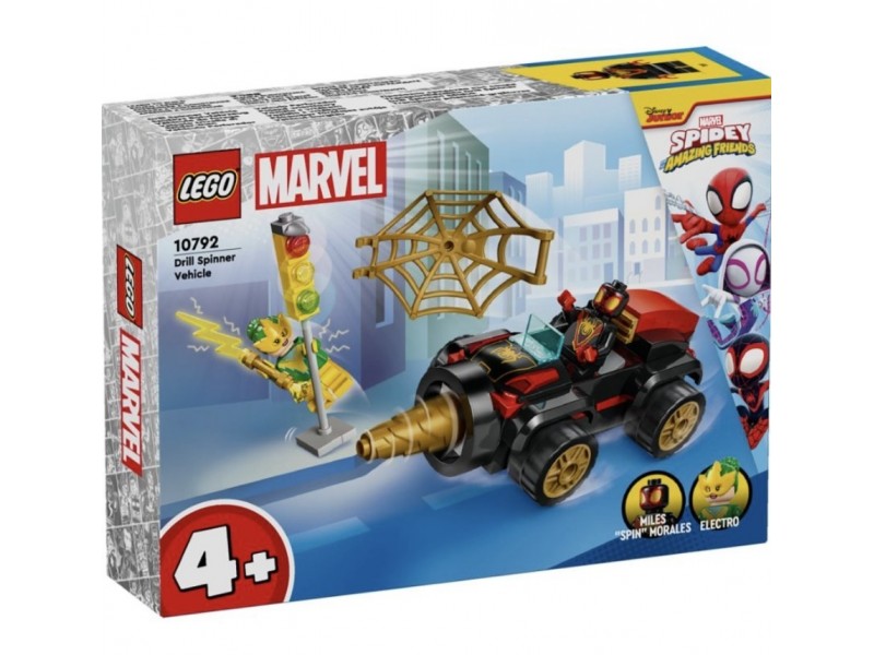 MARVEL Spiderman GLANC NOV LEGO 10792 Drill Spinner Veh