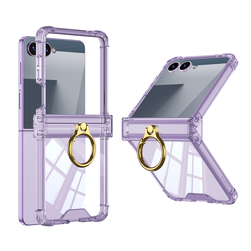 Futrola RING LINES II za Samsung F751B Galaxy Z Flip 7 5G ljubicasta (GKK case)
