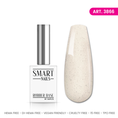 SMART Rubber base Nude Glitter 15ml art.3866
