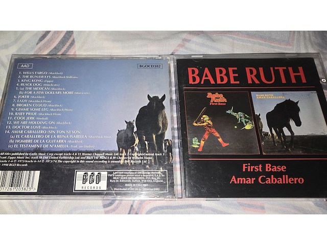 Babe Ruth - First base + Amar caballero , ORIGINAL