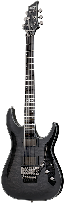 Schecter Hellraiser Hybrid C-1 FR Trans Black Burst 1923