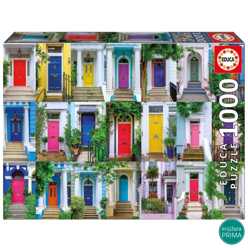 Puzzle EDUCA 1000 Doors of Notting Hill