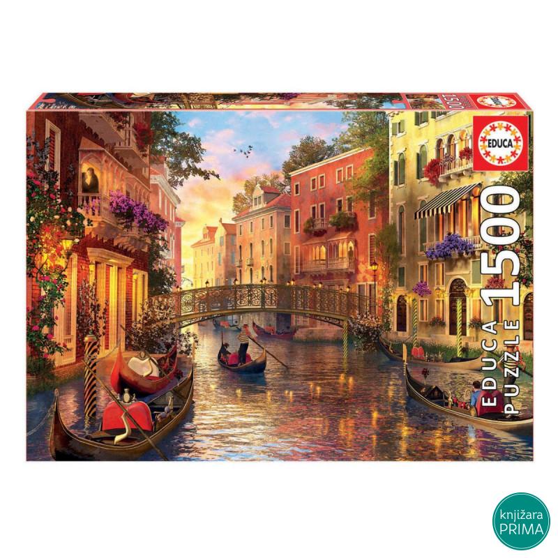 Puzzle EDUCA 1500 Sunset in Venice