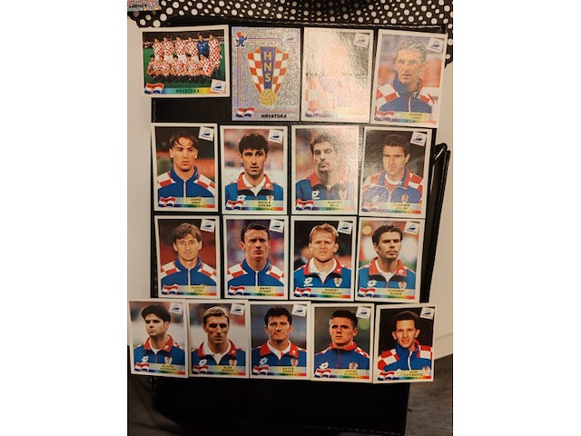 FRANCE 98 PANINI HRVATSKA CEO SET