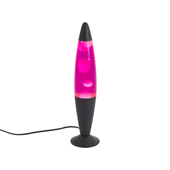 Lampa sa lavom roze sa belim voskom uklj. LED - Molten Lava