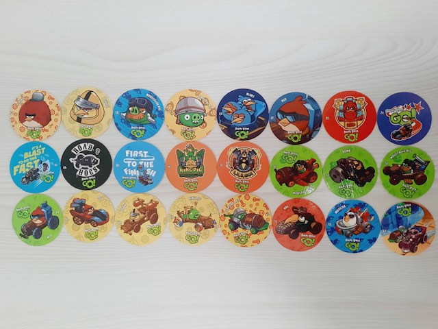 Chipicao tokeni ANGRY BIRDS GO 24 KOM