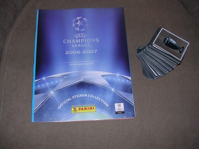CHAMPIONS LEAGUE 2006/07 KOMPLETAN SET I PRAZAN ALBUM