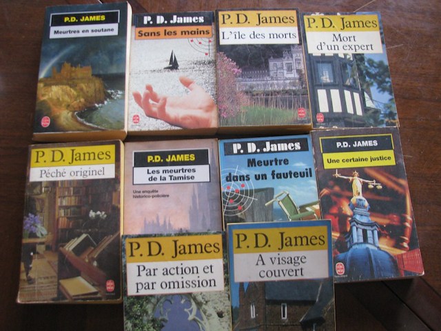 P. D. JAMES - KOMPLET OD 10 KNJIGA
