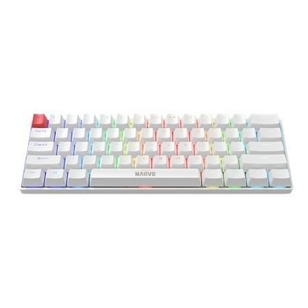 MARVO SABER 61 KG933G WH BELA USB GEJMERSKA Tastatura
