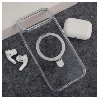 Maska Berlia Clear Bracket Magnetic za iPhone Air srebrna