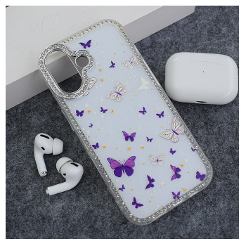 Maska Sunny Garden za iPhone 17 Purple Blossom