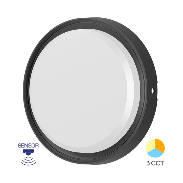 BRAYTRON Led brodska svetiljka BRY-BULKHEAD-18W-RND-BLC-SNS-3IN1-IP65-LED BULKHEA