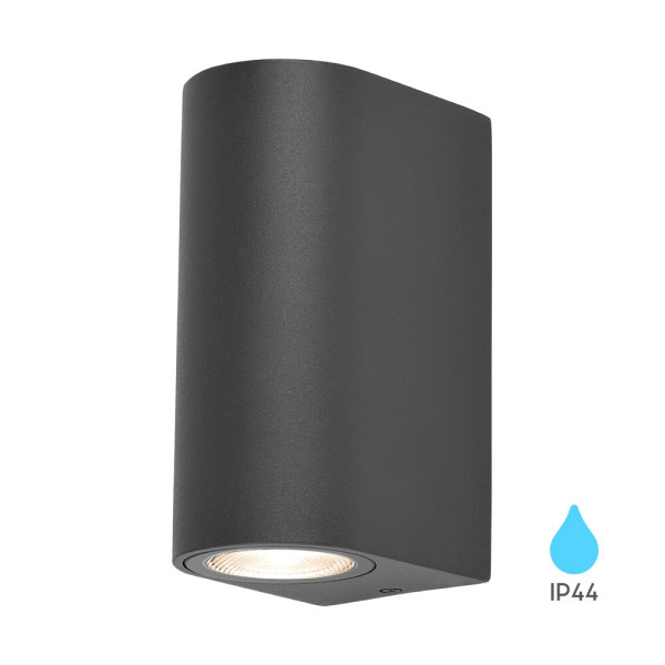 BRAYTRON Zidna svetiljka BRY-RITA-P-WL.2-GRY-2xGU10-IP44-WALL LIGHT
