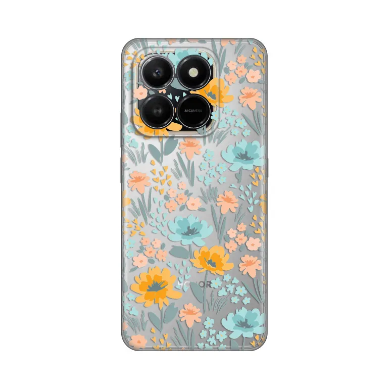 Maska Silikonska Print Skin za Honor X7d 4G/400 Smart 5G Lovely Flowers