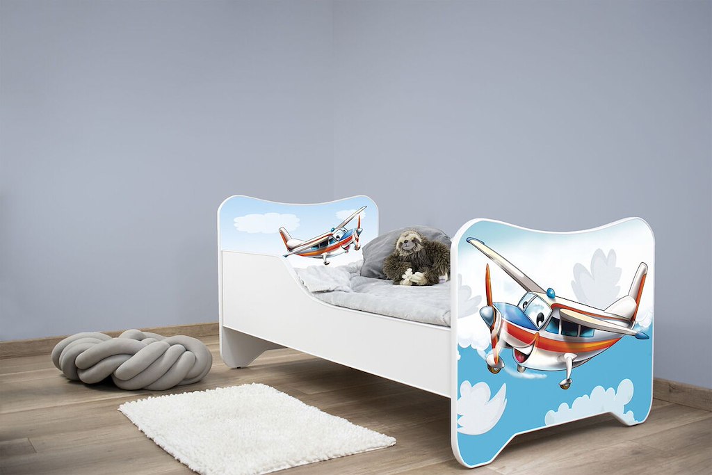 Dečiji krevet 160x80 cm HAPPY KITTY PLANE 7444ID: EK000738486