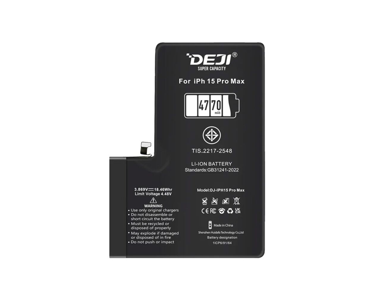 Baterija - Iphone 15 Pro Max (6.7) 4770mAh HC Deji (MS)