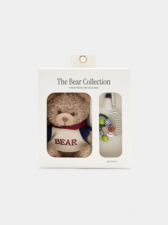 KEYCHAIN CHARM TENNIS - THE BEAR COLLECTION