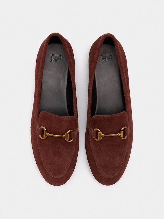 LEATHER LOAFERS WITH BUCKLE