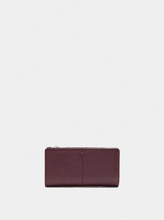 PLAIN WALLET WITH CRACKED EFFECT XL