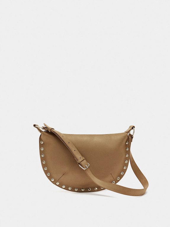 SHOULDER BAG WITH LEATHER-EFFECT STUDS
