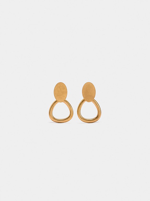 OVAL HOOP EARRINGS