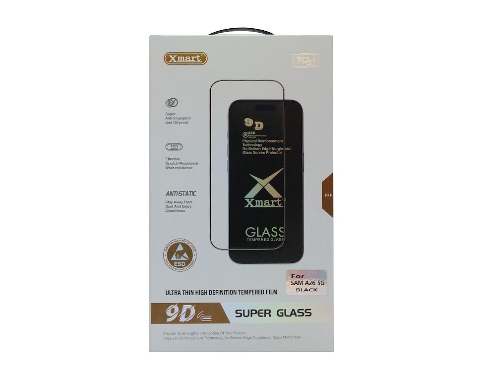 Zastitna folija za ekran GLASS X mart 9D - Samsung A166 Galaxy A16 5G/A266 Galaxy A26 5G (MS)