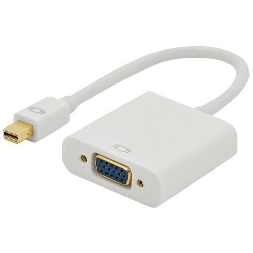 E-GREEN Adapter Mini DisplayPort (M) - VGA D-sub (F) crni