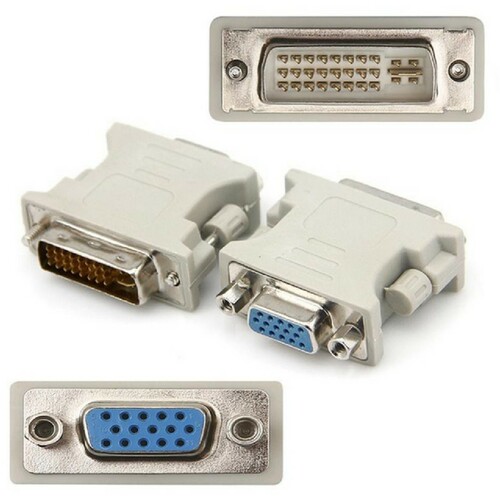 E-GREEN Adapter DVI-I (24+5) Dual Link (M) - VGA D-sub (F) beli