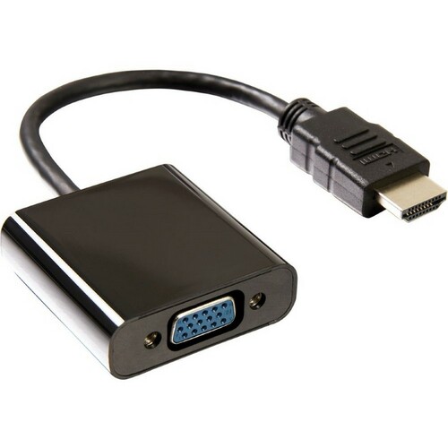 E-GREEN Adapter - Konvertor HDMI (M) - VGA D-sub (F) crni