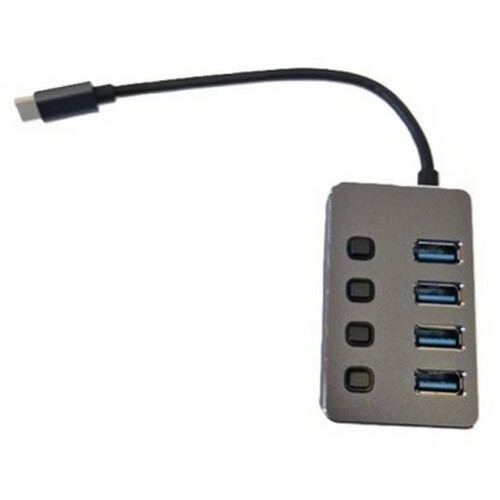 E-GREEN USB 3.1 tip C - HUB Superbrzi 4port USB 3.0 sa prekidacima