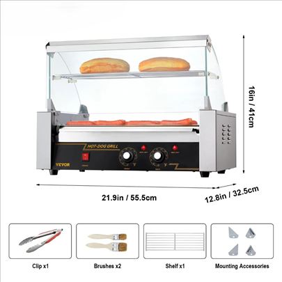 Aparat za hot-dog SC-7XD sa 7sipki 1,4kW