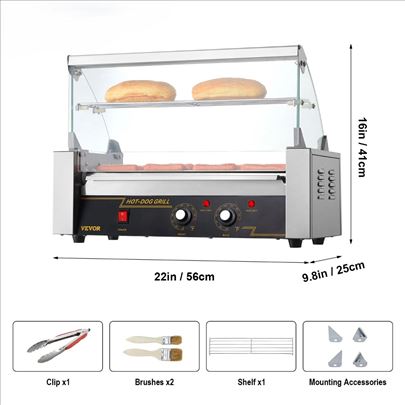 Aparat za hot-dog SC-5XD sa 5sipki 1kW