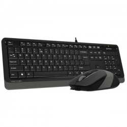 A4TECH TASTATURE A4-F1010 TAS+MIS USB GREY/ORANGE/BLUE