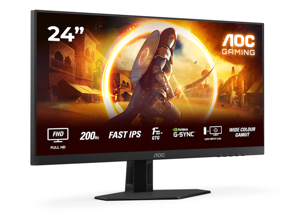 MONITOR AOC 23.8"IPS 1920x1080 200Hz HDMIx2 DP 24G4HRE