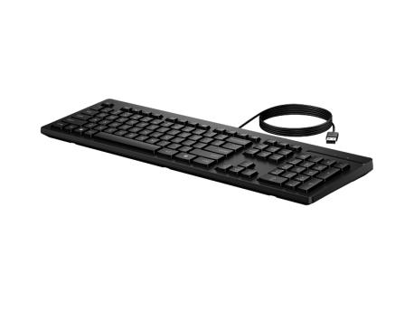 HP 125 G2 Wired Keyboard USB-A ADR, Black, YU
