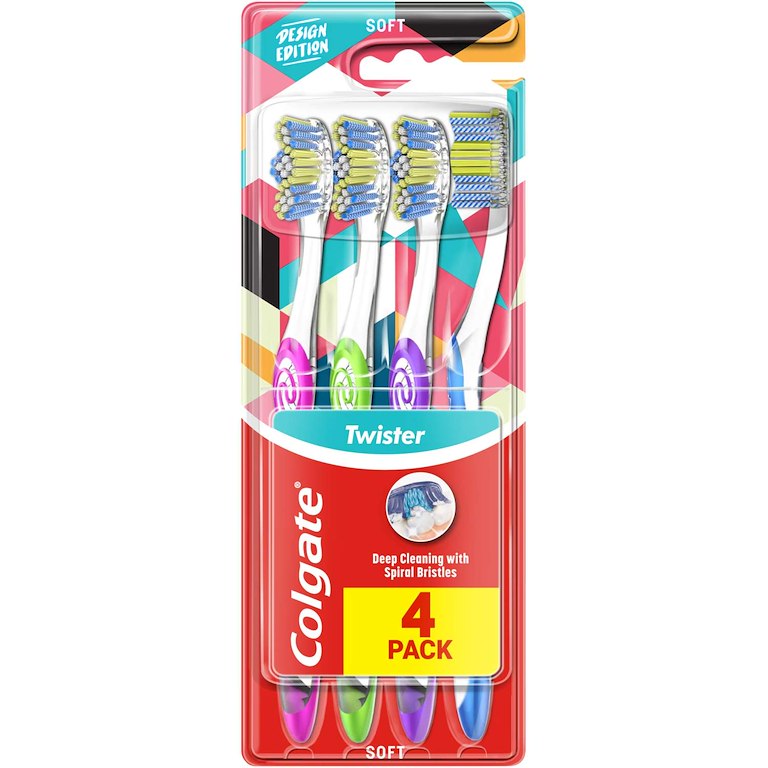 Colgate četkica za zube twister 4/1colgate