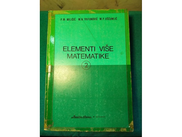 ELEMENTI VISE MATEMATIKE 2