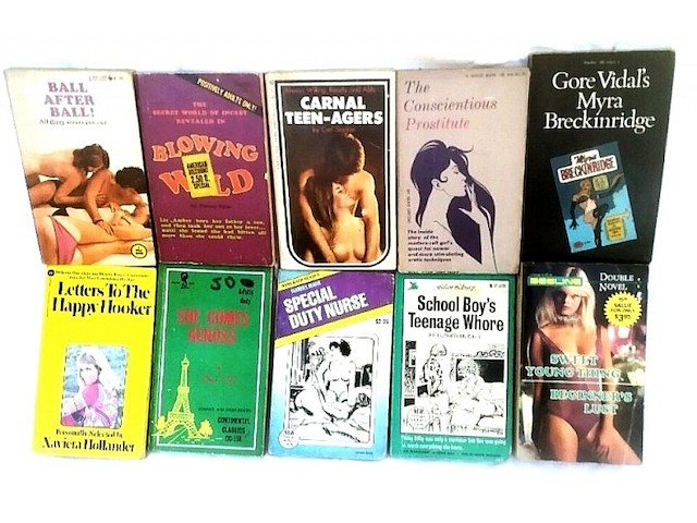 EROTIC BOOKS, a lot of eleven books.✰