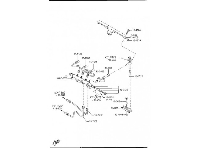 Mazda 6 2.0 D Semering Cevi Dizne SET 02-10,NOVO